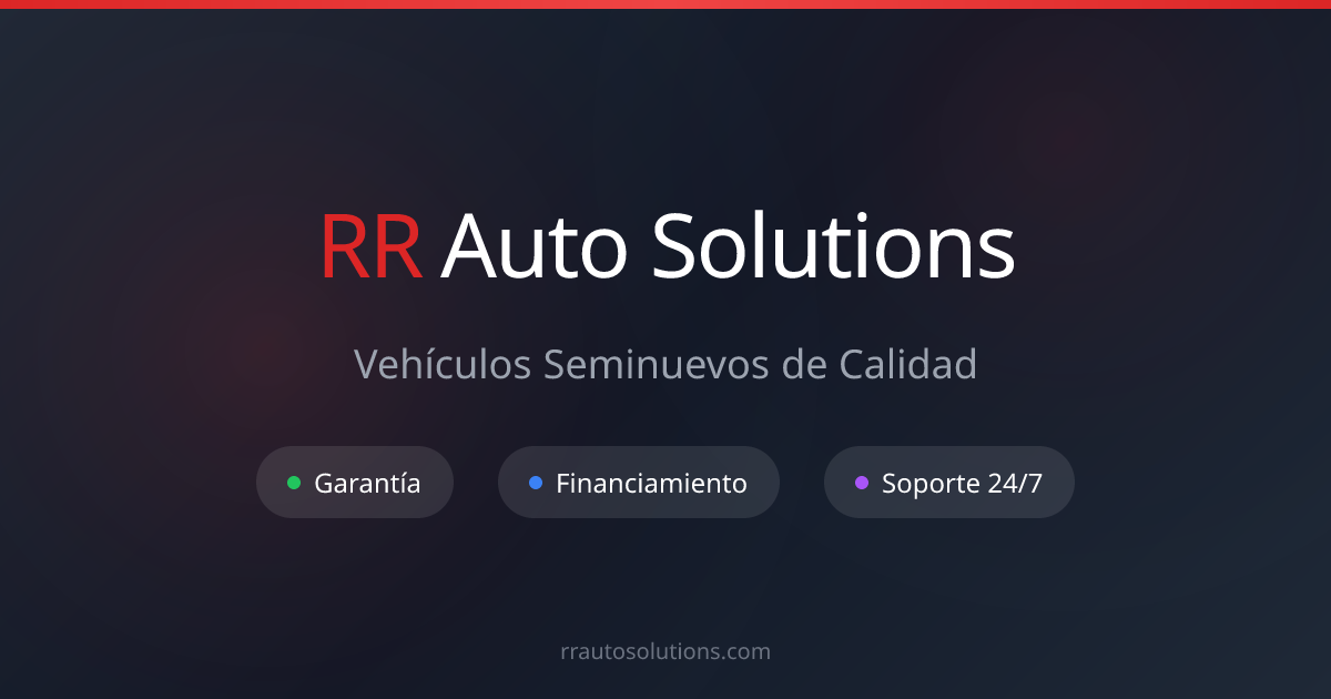 RR Auto Solutions - Vehículos Seminuevos de Calidad